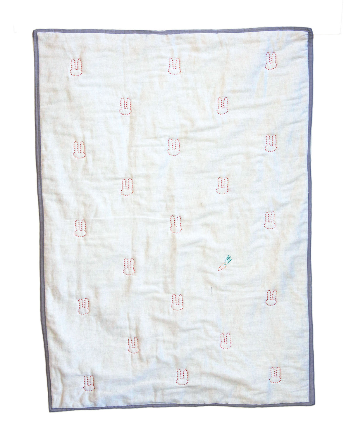 Silly Rabbit Organic Baby Blanket - www.elliefunday.com